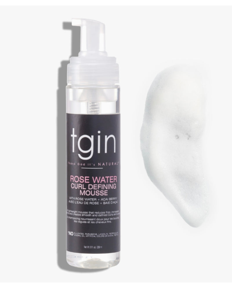Tgin Rose Water Curl Mousse 8oz – Ensley Beauty Supply